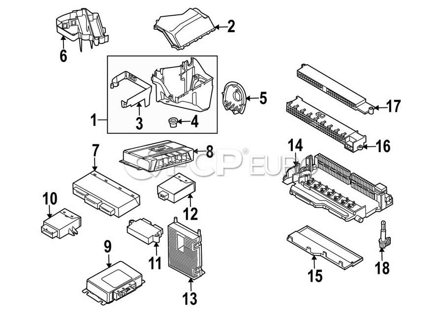 BMW Control Unit Sliding Lifting Roof - Genuine BMW 61359146244 | FCP Euro
