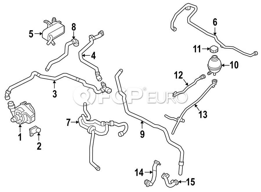 BMW Hose Expansion Tank-Cylinder Head - Genuine BMW 11538529933 | FCP Euro