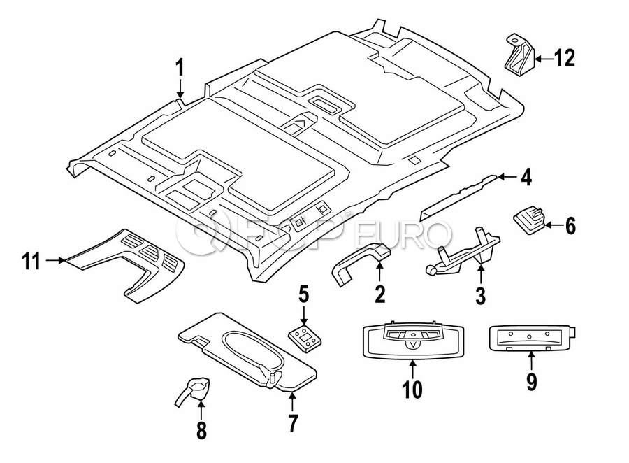 BMW Holder Headliner - Genuine BMW 51447384721 | FCP Euro