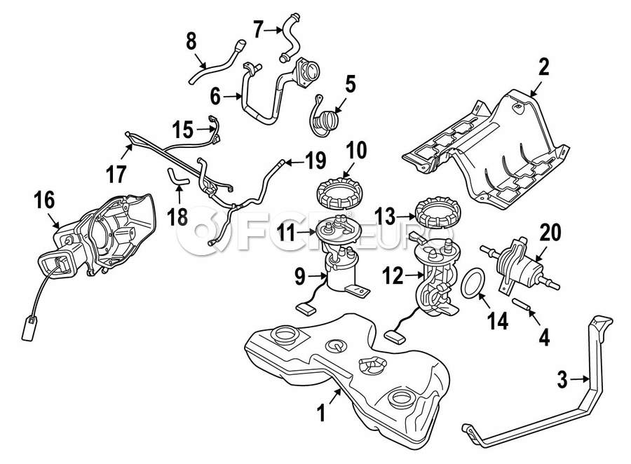Jaguar Electric Fuel Pump - Genuine Jaguar XR849201 | FCP Euro