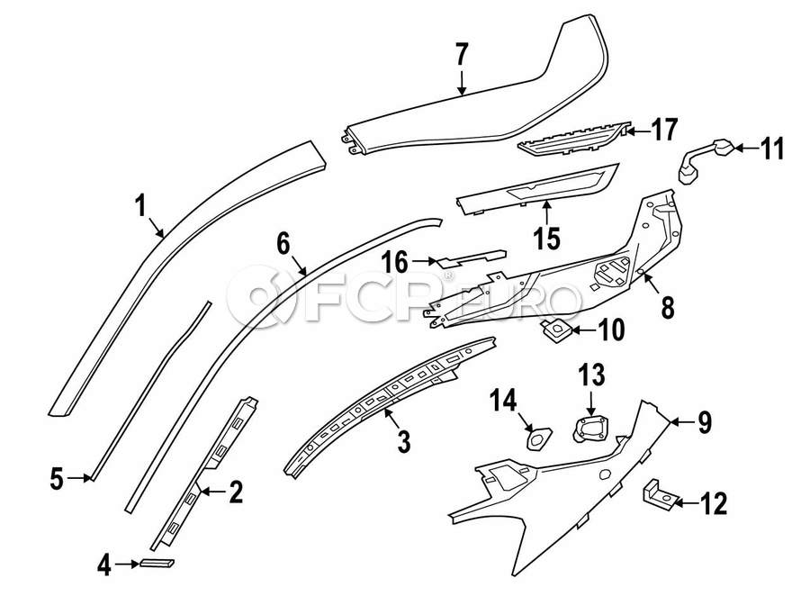BMW Seal For Air Outlet Duct Left - Genuine BMW 51447393391 | FCP Euro