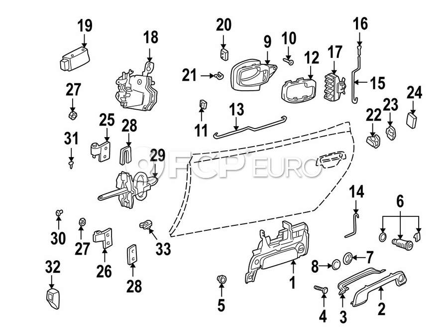 BMW Door Lock Front Left - Genuine BMW 51218397103 | FCP Euro