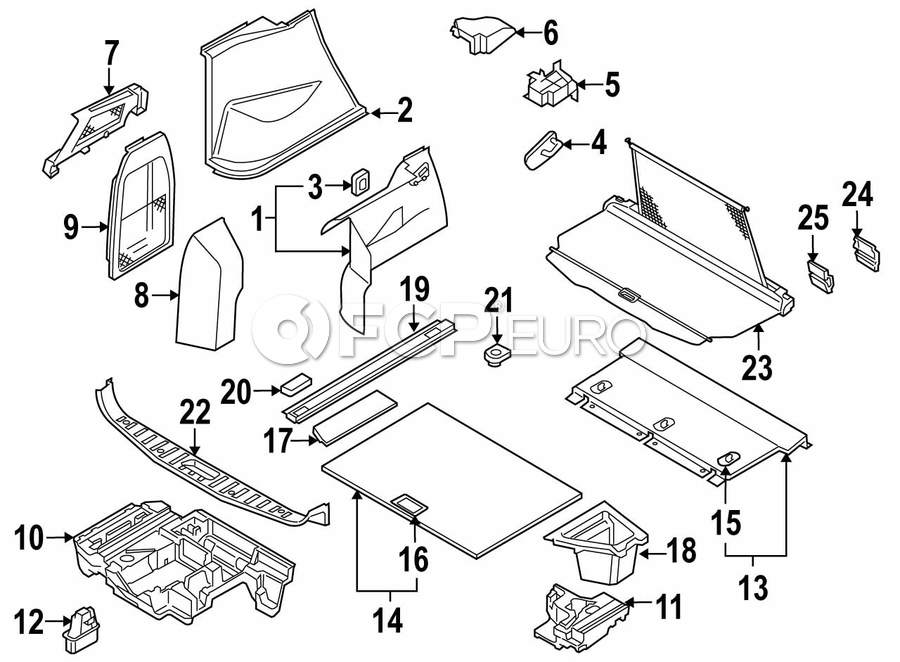 BMW Loading Sill Cover - Genuine BMW 51477049045 | FCP Euro