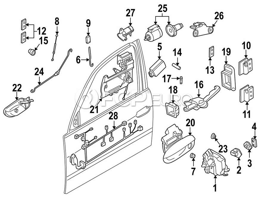 BMW Optical Conductor Door Handle Right - Genuine BMW 63318380168 | FCP ...