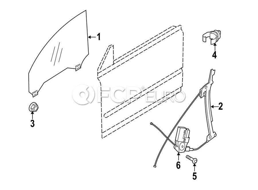 Volvo Power Window Motor Front Right (C70) - Genuine Volvo 31253068 ...