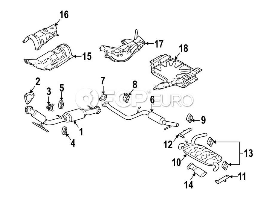 Volvo Exhaust Muffler - Genuine Volvo 30794714 | FCP Euro
