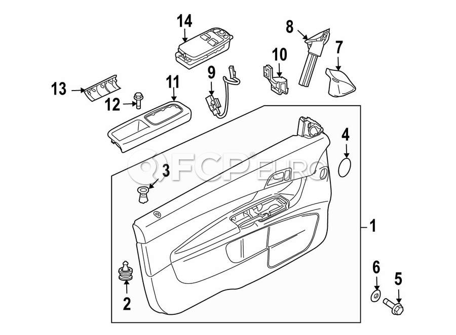 Volvo Door Window Switch Panel Front Left (C30) - Genuine Volvo ...