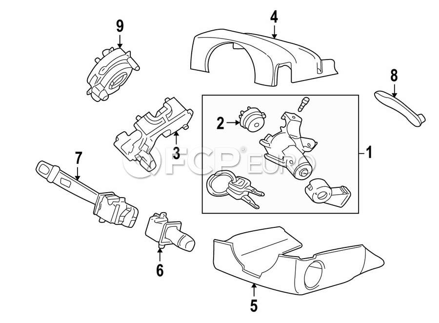 Volvo Windshield Wiper Switch Right (S60) - Genuine Volvo 31268563 ...