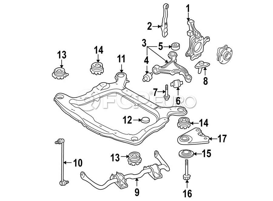 Volvo Steering Knuckle Left - Genuine Volvo 31200311 | FCP Euro