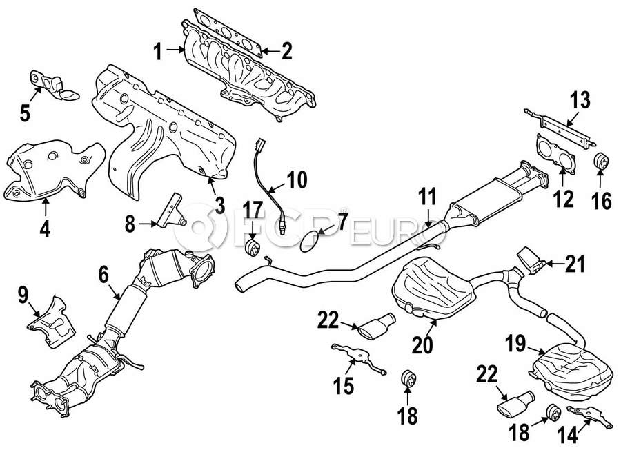Volvo Exhaust Heat Shield (S80 XC70) - Genuine Volvo 31219507 | FCP Euro