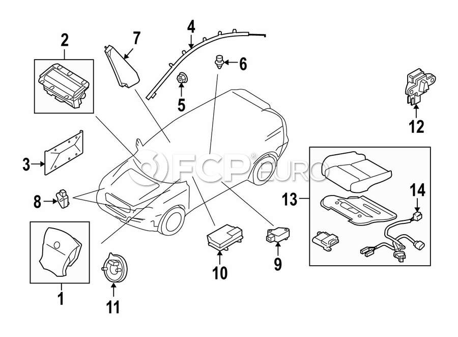 Volvo Air Bag Module (S80) - Genuine Volvo 31288291 | FCP Euro