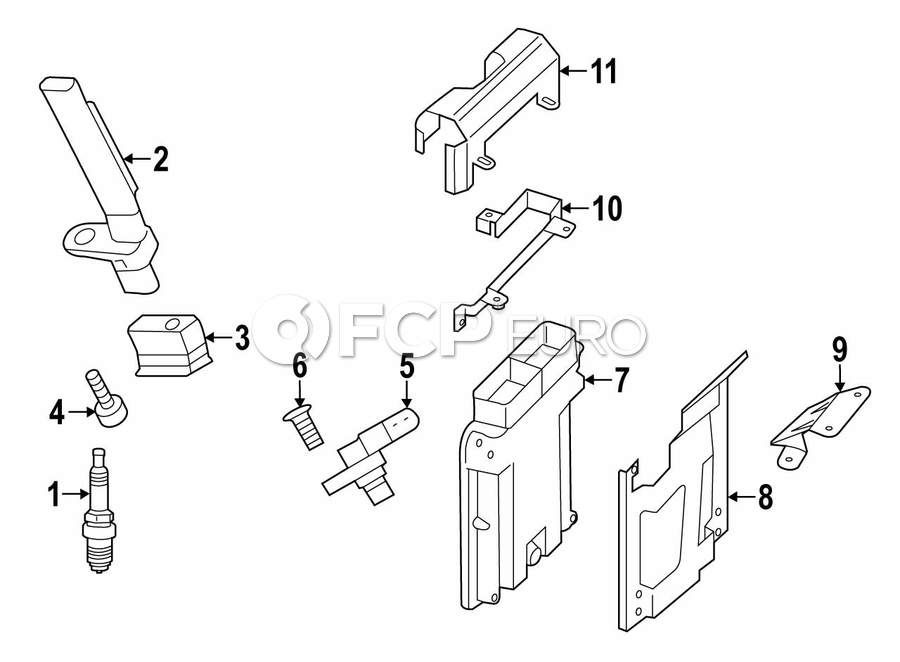 Porsche Diesel Glow Plug - Genuine Porsche PAB963319 | FCP Euro
