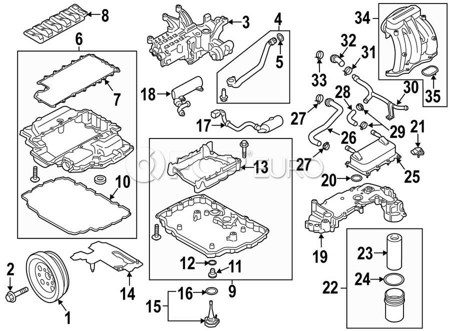 Porsche Engine Oil Pump - Genuine Porsche 9A110705013 | FCP Euro
