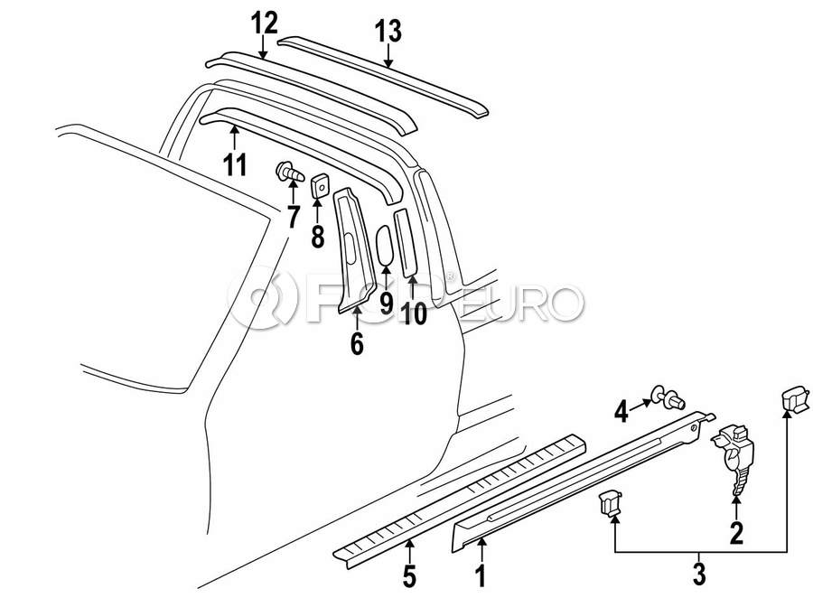 VW Sill Panel Harness Bracket - Genuine VW 1H0971003A | FCP Euro