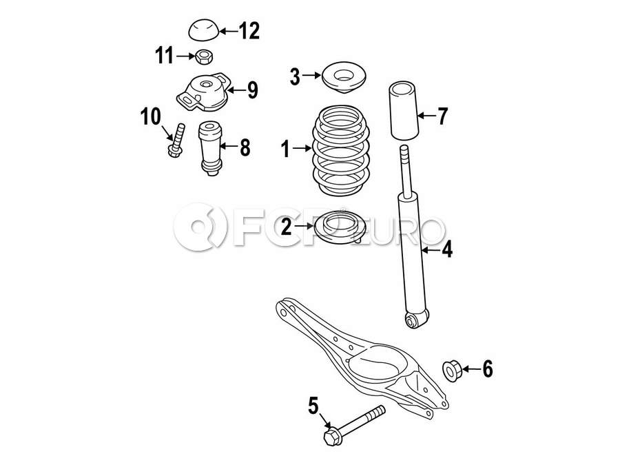 VW Shock Absorber - Genuine VW 5Q0513045AM | FCP Euro