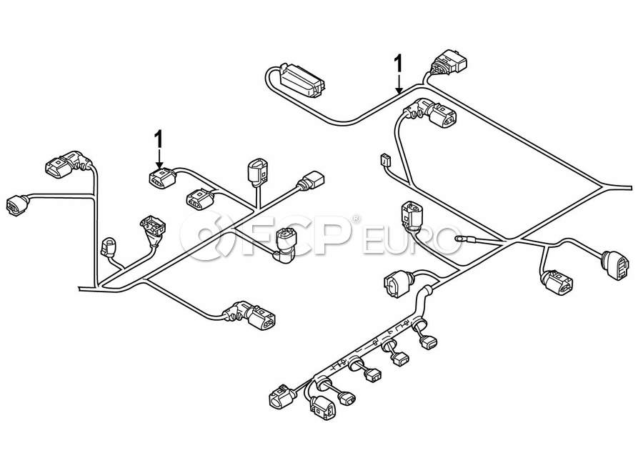 VW Engine Wiring Harness - Genuine VW 06J972619AE | FCP Euro