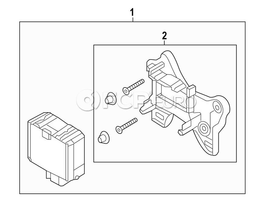 VW Cruise Control Distance Sensor Hardware Kit - Genuine VW 5C0998561 ...