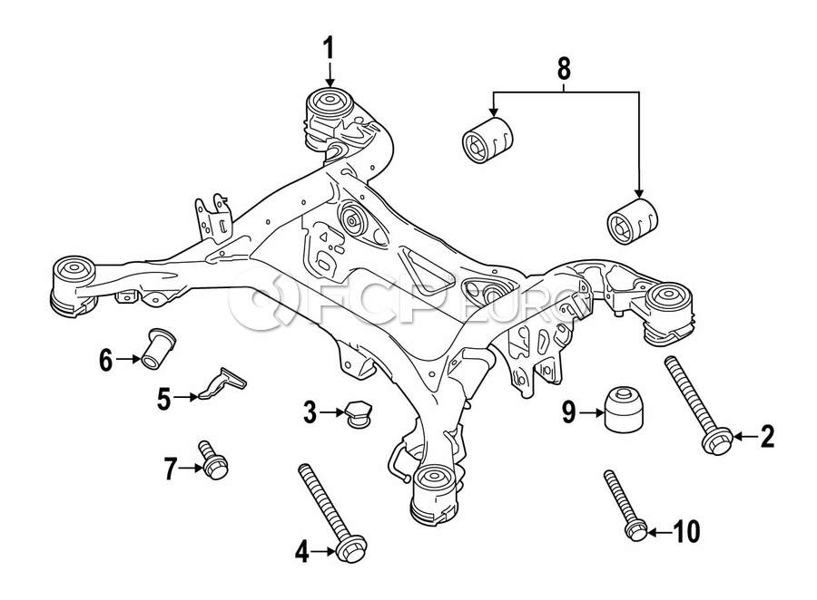 Audi VW Suspension Crossmember Nut - Genuine VW Audi N90631202 | FCP Euro
