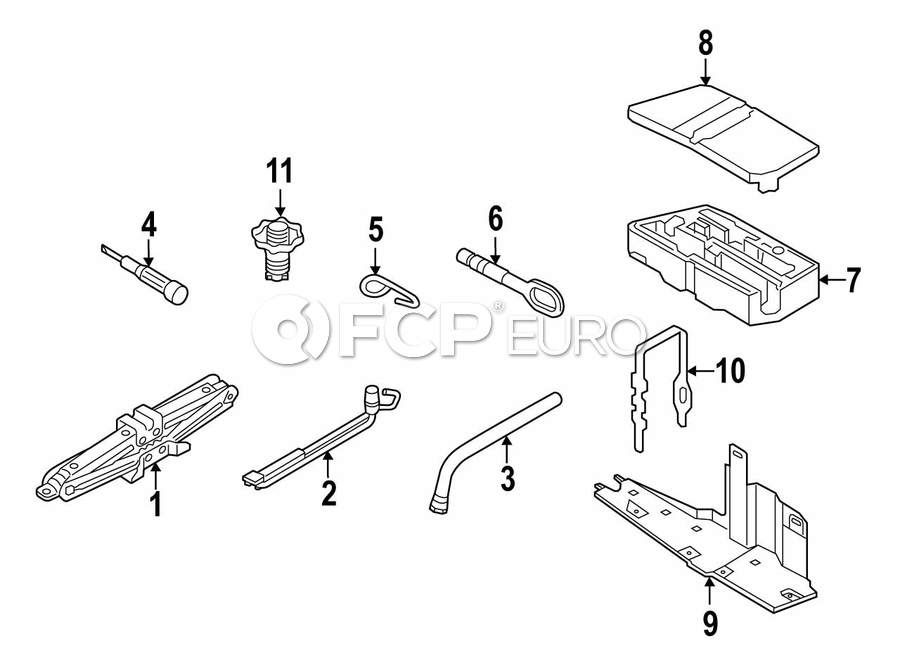 VW Trunk Floor Access Cover - Genuine VW 5G0012115AB | FCP Euro