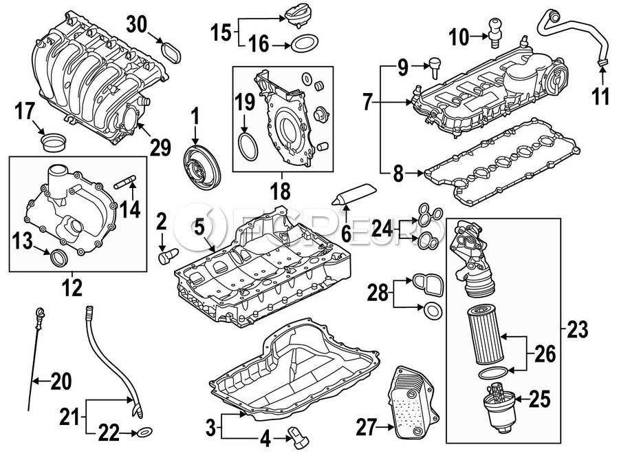 Audi VW Engine Oil Filler Tube Seal - Genuine VW Audi 06A133287L | FCP Euro