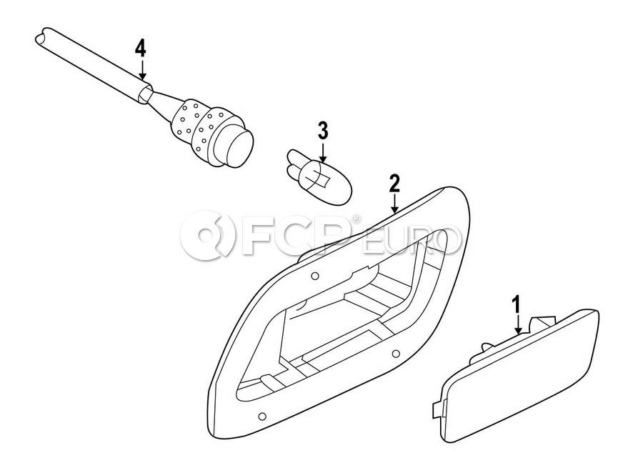 VW Side Marker Light - Genuine VW 1K5945072B | FCP Euro