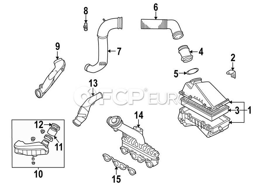 VW Engine Air Intake Hose Seal - Genuine VW 1C0129625 | FCP Euro