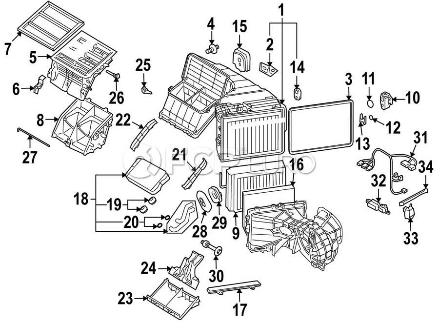 Audi VW HVAC Floor Mode Door Actuator - Genuine VW Audi 7L0907511AD ...