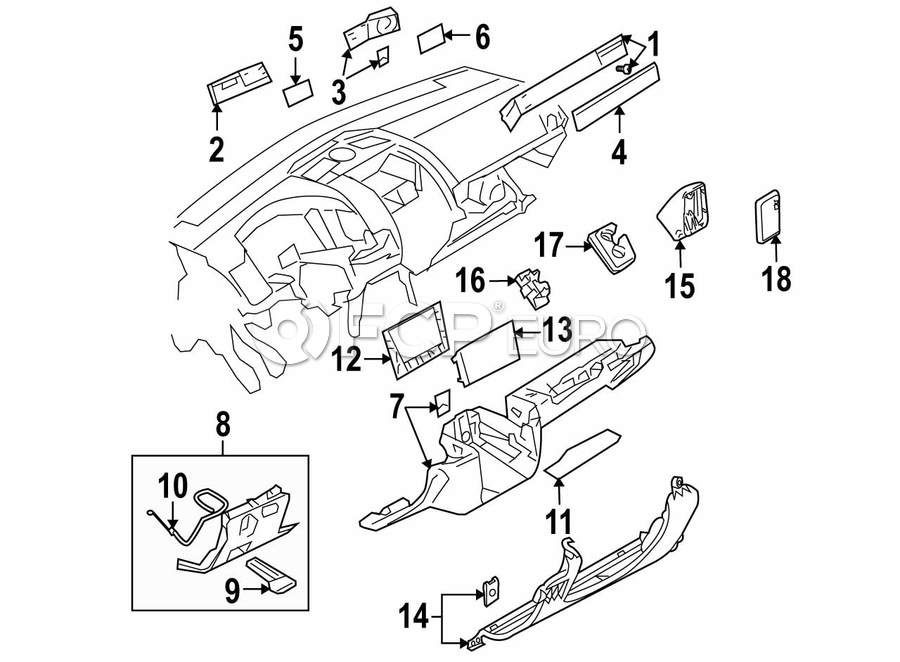 VW Parking Brake Cable - Genuine VW 7L0609721A | FCP Euro