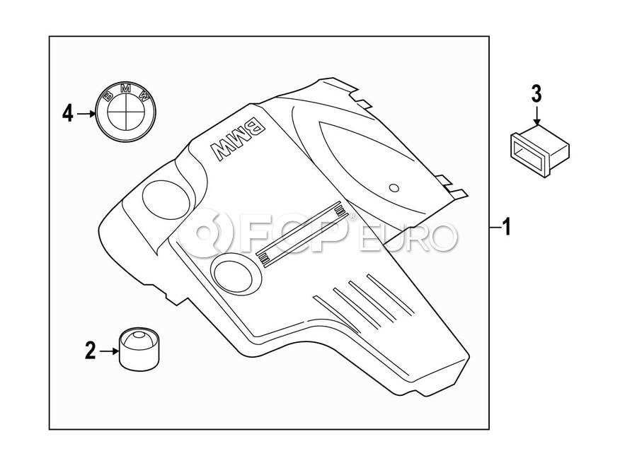BMW Cover Acoustic - Genuine BMW 11147810802 | FCP Euro