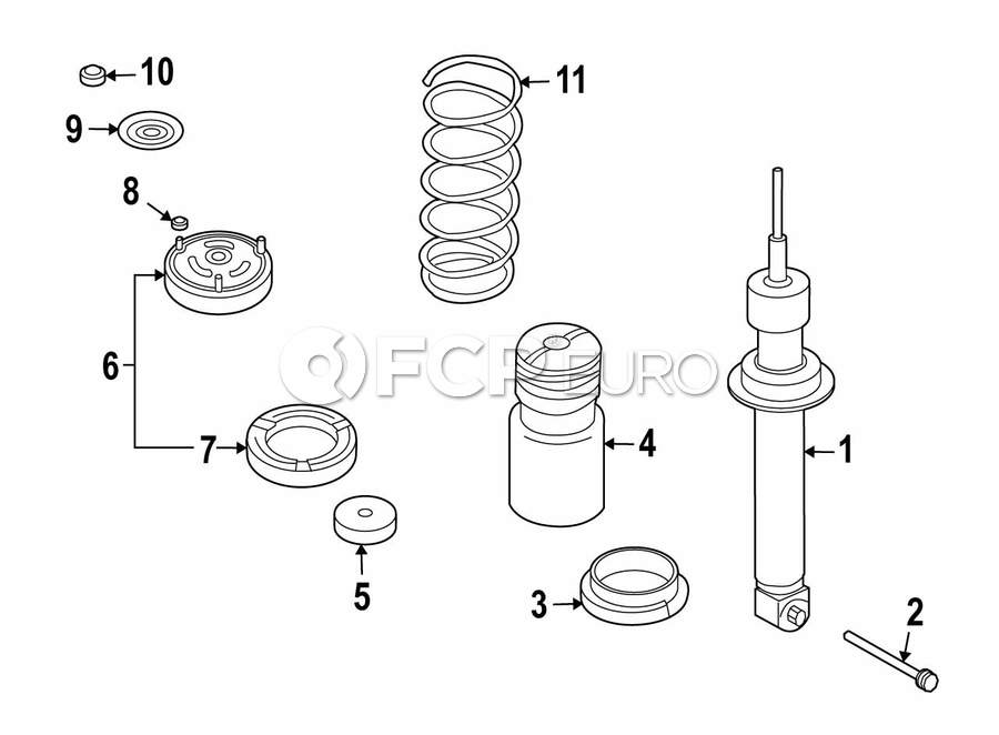 BMW Shock Absorber - Genuine BMW 33522283992 | FCP Euro