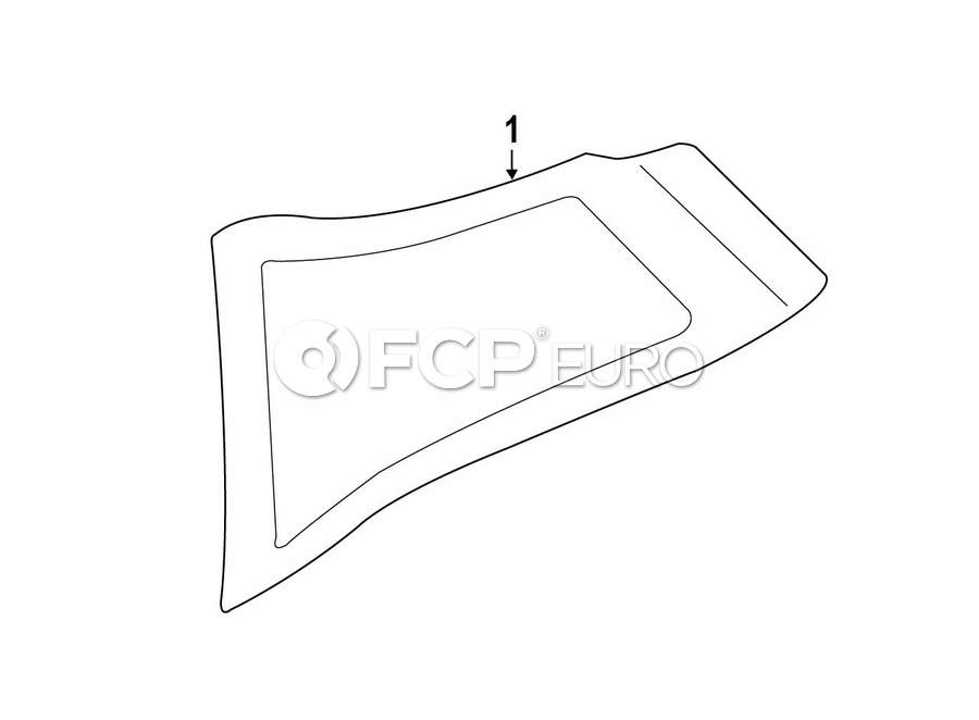 BMW Side Window Green Fixed Rear Left - Genuine BMW 51357288189 | FCP Euro