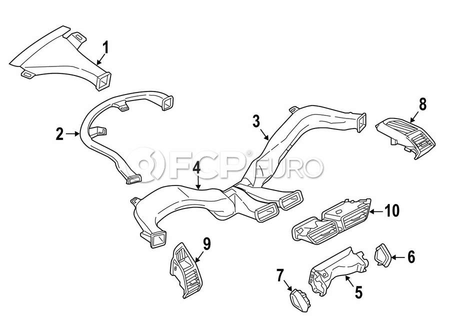 BMW Warm Air Duct Left - Genuine BMW 51459269849 | FCP Euro