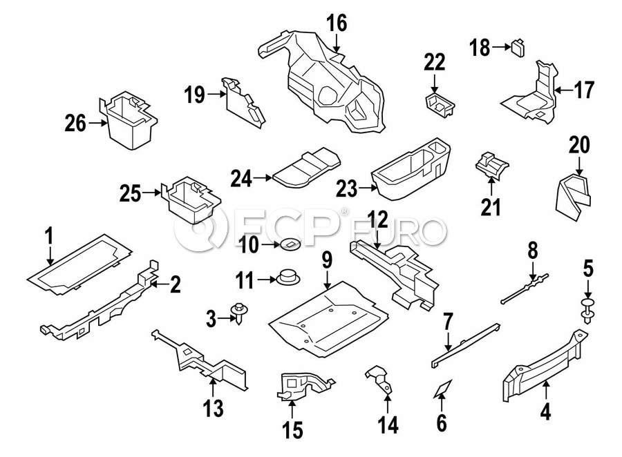 BMW Trunk Trim Panel - Genuine BMW 51479128482 | FCP Euro