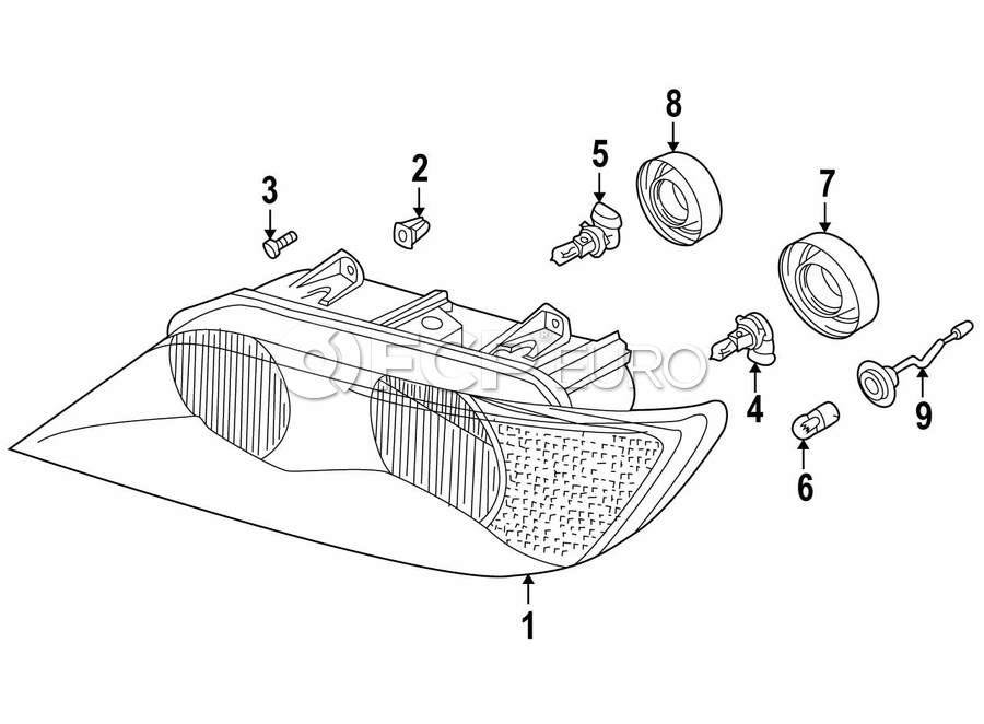 BMW Headlight - Genuine BMW 63128381092 | FCP Euro