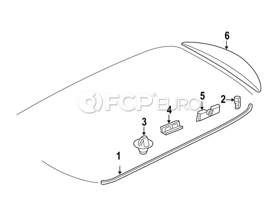 Mini Roof Molding - Genuine Mini 51137032353 | FCP Euro
