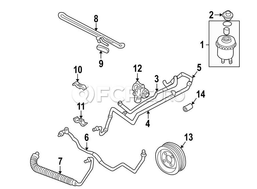 VW Power Steering Reservoir - Genuine VW 701422371A | FCP Euro