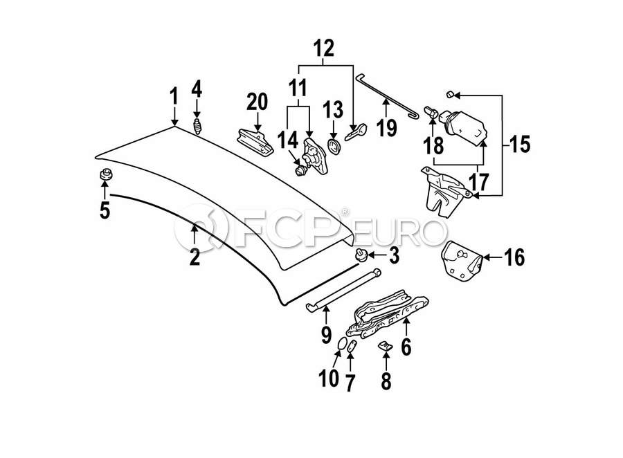 BMW Trunk Lid Seal - Genuine BMW 51717029588 | FCP Euro