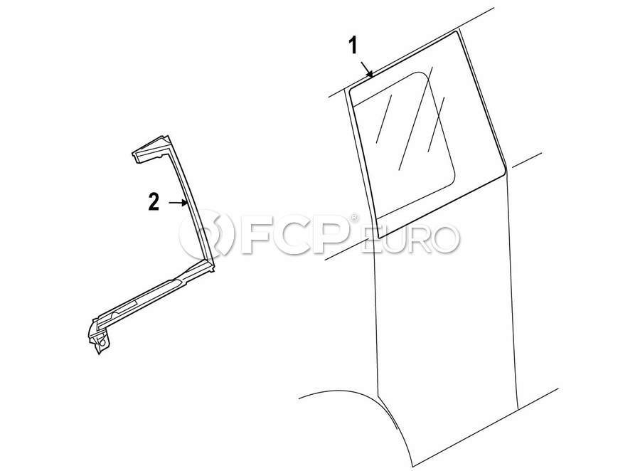 MINI Door Glass Seal - Genuine MINI 51767167232 | FCP Euro