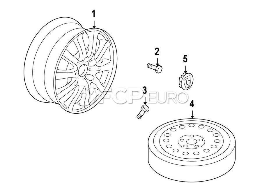 Porsche Wheel Lug Bolt (Cayenne) - Genuine Porsche 95536195710050 | FCP ...
