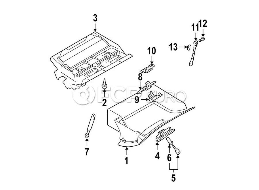 BMW Covering Glove Box - Genuine BMW 51168159711 | FCP Euro