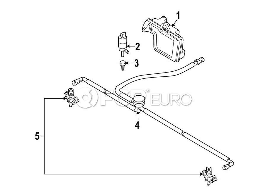 BMW Hose Line Headlight Cleaning System - Genuine BMW 61677187524 | FCP ...