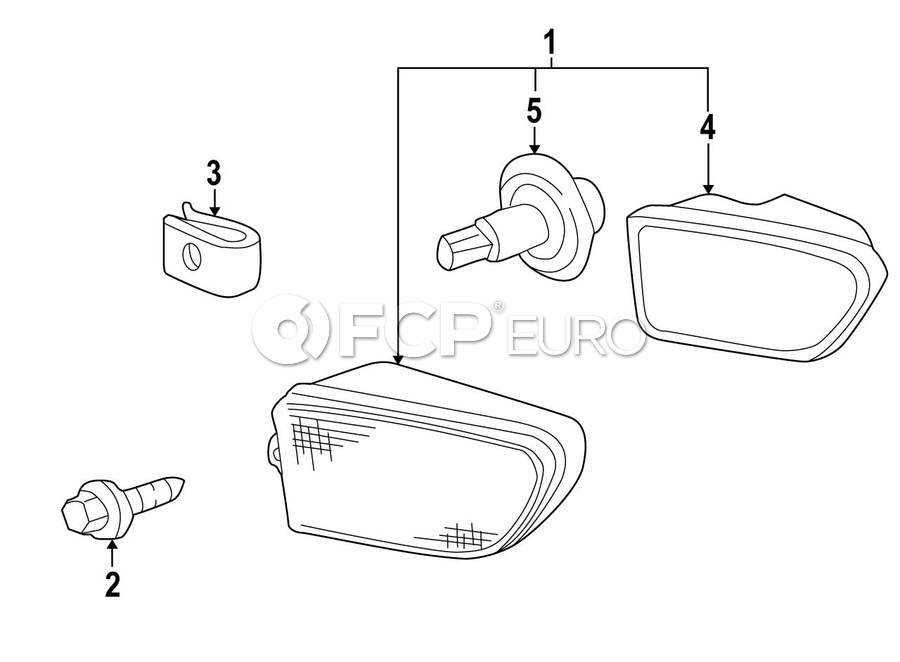 BMW Right Fog Lamp Cap (Zkw) - Genuine BMW 63178381976 | FCP Euro