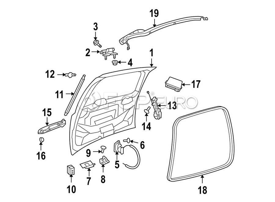 VW Trunk Lock Actuator Motor (Routan) - Genuine VW Audi 7B0827505F ...