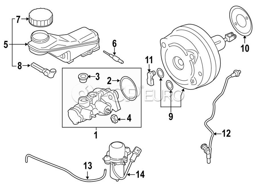 BMW Expansion Tank With Warning Switch - Genuine BMW 34336858915 | FCP Euro