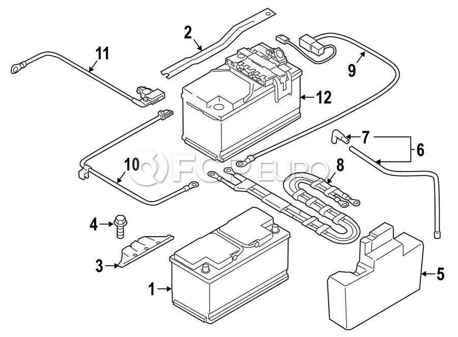 BMW Battery Crashpad - Genuine BMW 61217584734 | FCP Euro