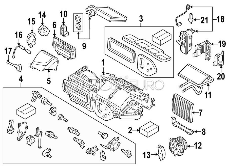 BMW Attachment Sealing Frame - Genuine BMW 64119290521 | FCP Euro