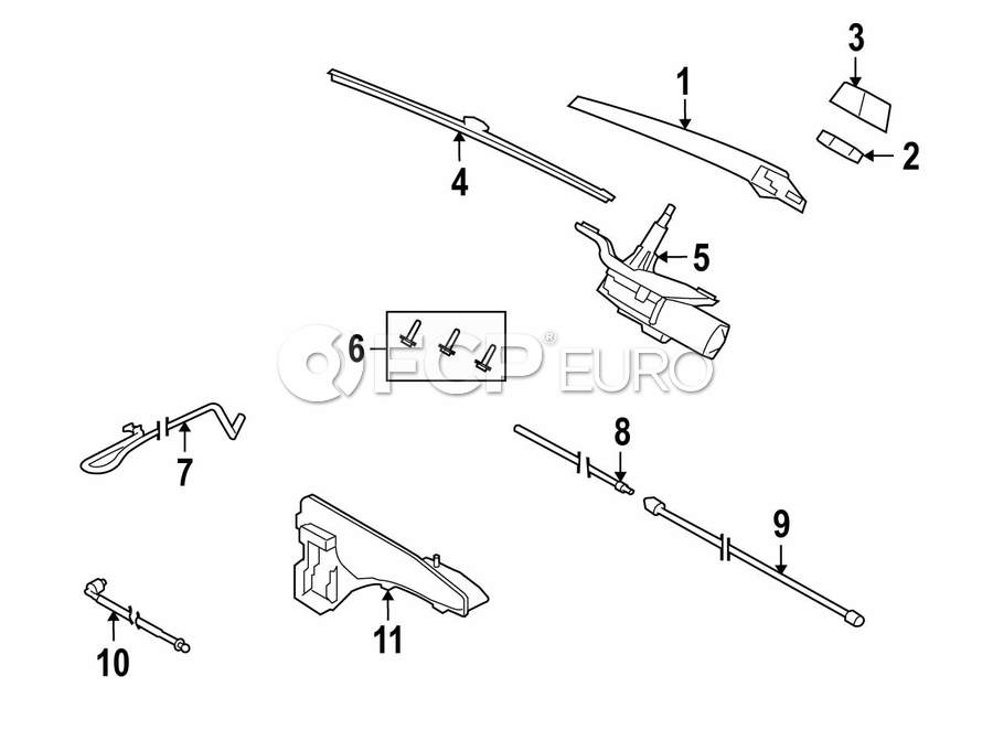 BMW Windshield Wiper Motor Rear (X5) - Genuine BMW 67636942165 | FCP Euro