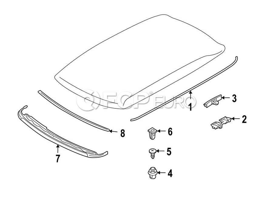 BMW Roof Molding Nut - Genuine BMW 51132754025 | FCP Euro