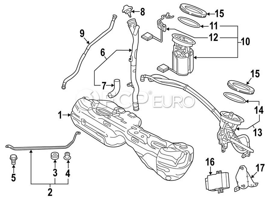 BMW Fuel Tank Filler Neck - Genuine BMW 16117207390 | FCP Euro