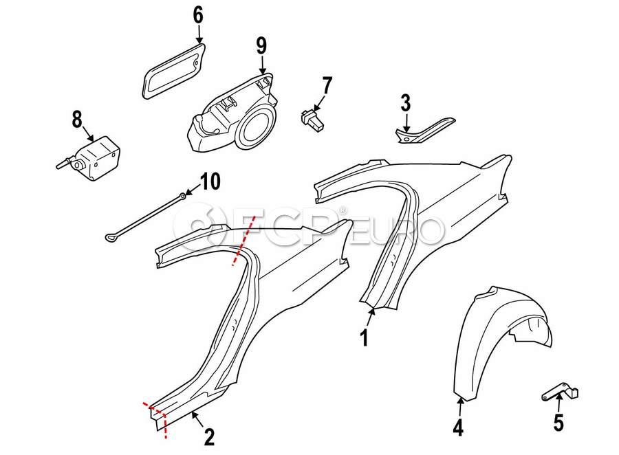 BMW Fill-In Flap - Genuine BMW 51177010539 | FCP Euro
